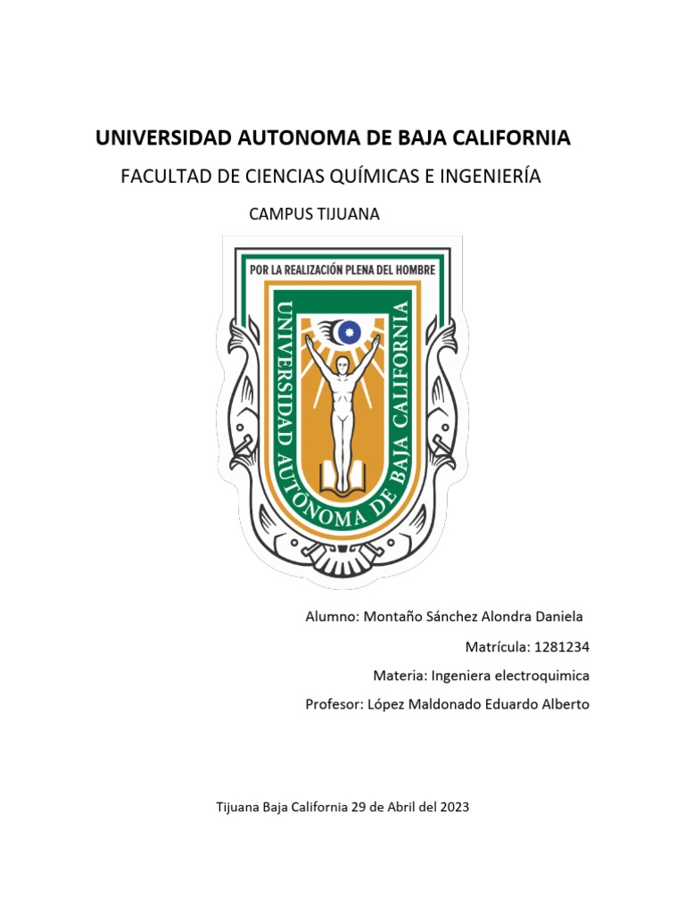 Electroquimica Meta3.2 | PDF