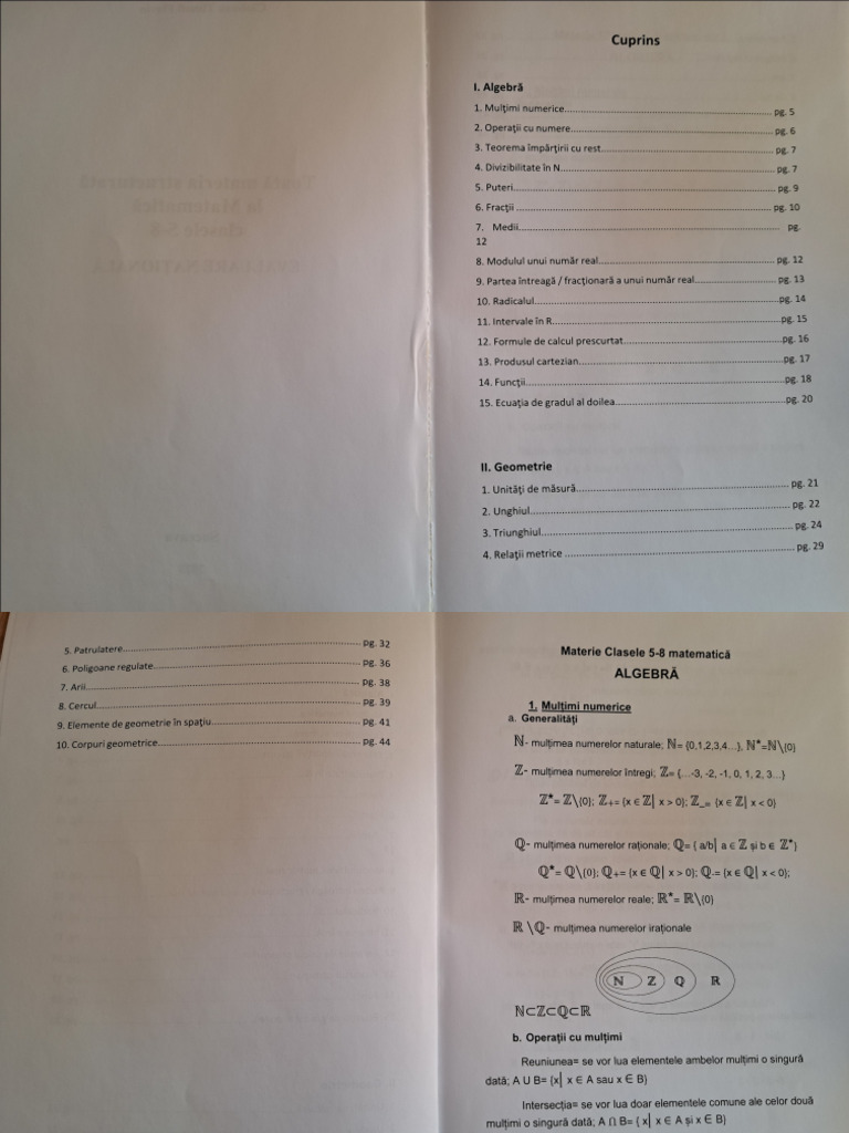 Memorator Matematica 2023 | PDF