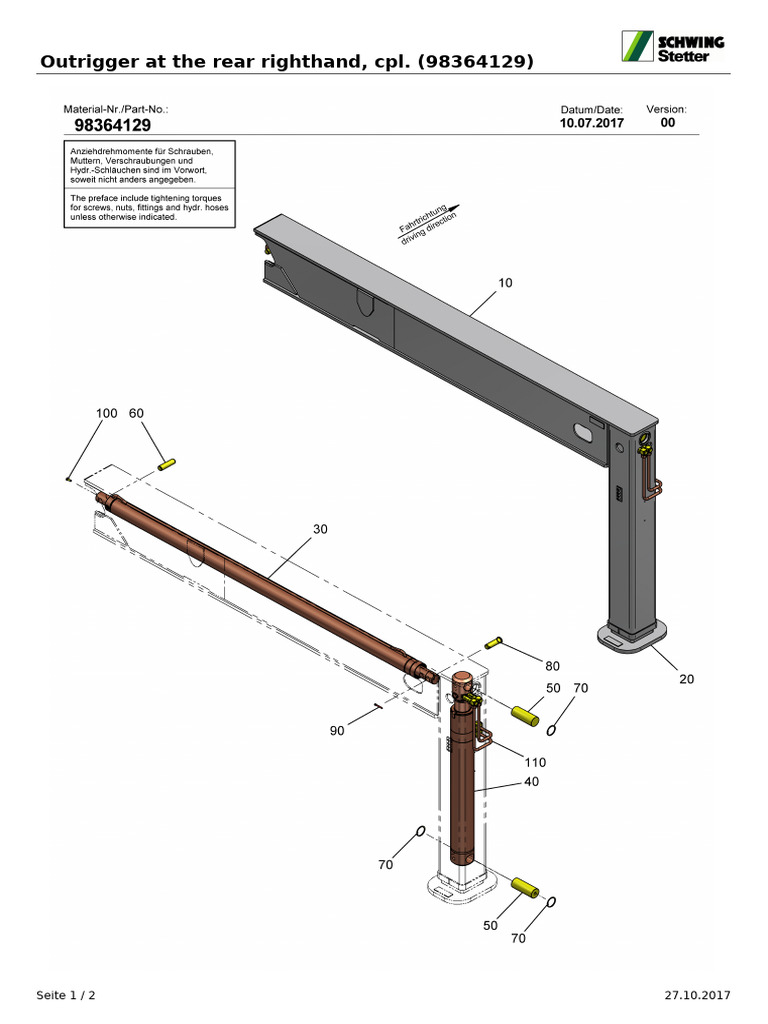 Rear Outrigger Parts List 2024 | PDF | Science & Mathematics ...
