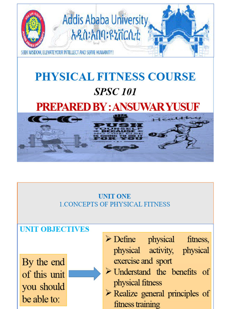 Physical Fitness Course Overview | PDF | Physical Fitness | Aerobic ...