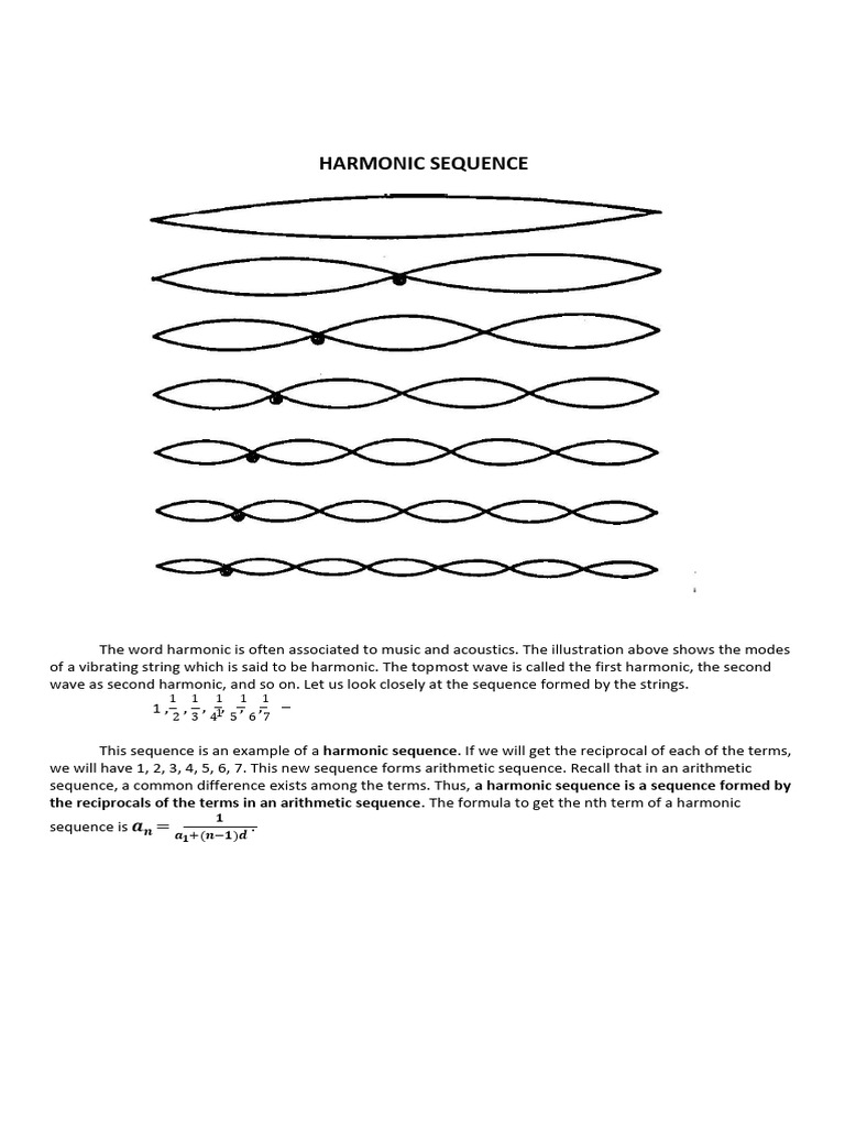 Harmonic Sequence - Mathematics | PDF | Mathematics | Mathematical Analysis
