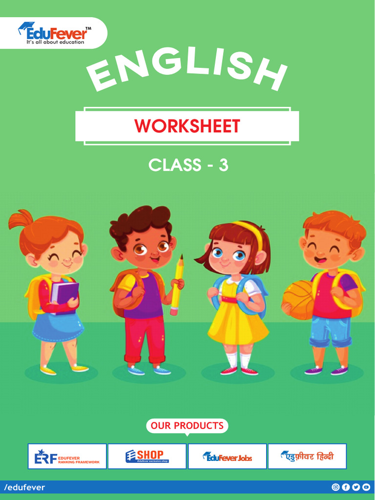 Class 3 English Worksheet 3 | PDF