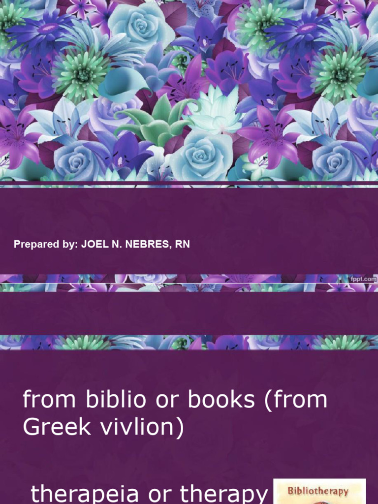 1 Bibliotherapy Lecture Skills 1 | PDF