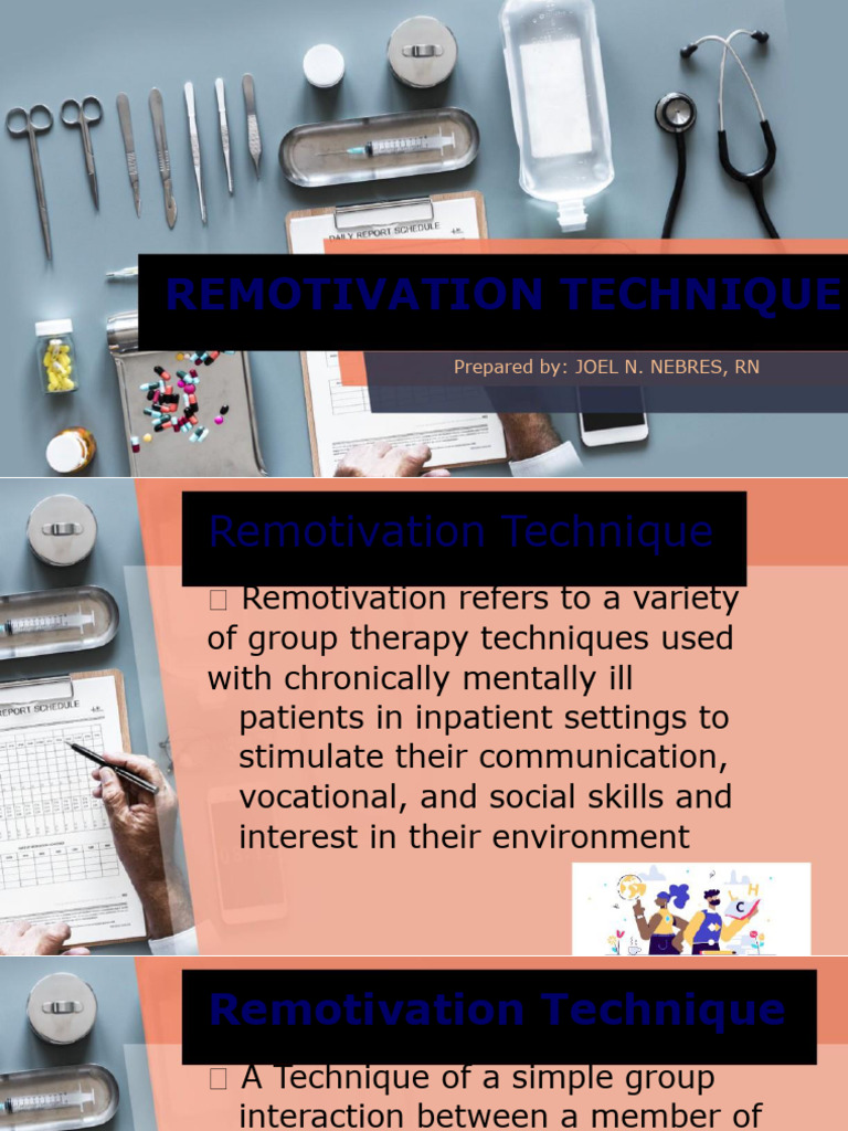 Remotivation Technique 1 | Download Free PDF | Psychotherapy | Patient