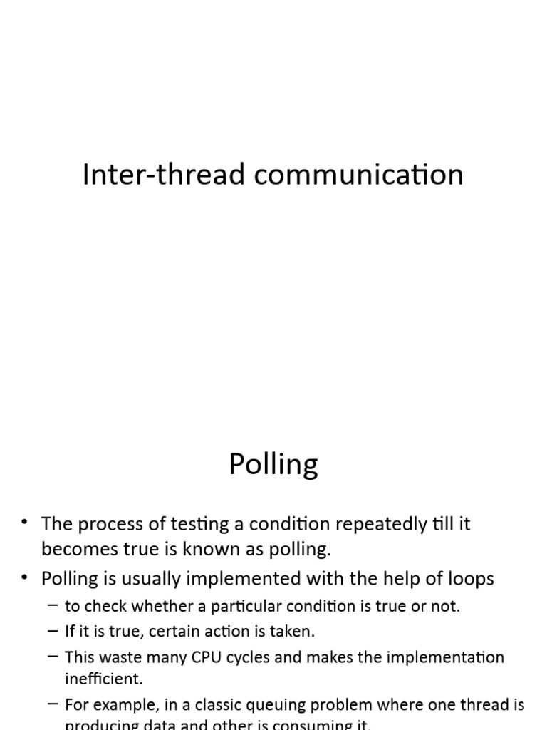 Inter Thread Communication Pdf Inheritance Object Oriented Programming Class Computer 4596