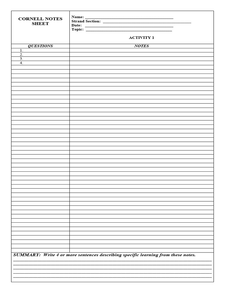 CORNELLE-NOTES | PDF