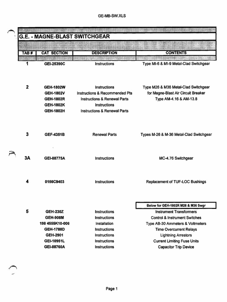 (GE) Magne Blast SWGR | PDF | Energy Technology | Electromagnetism