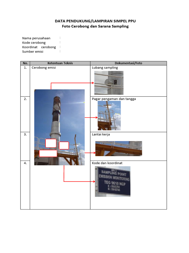 Format Foto Cerobong Simpel | PDF