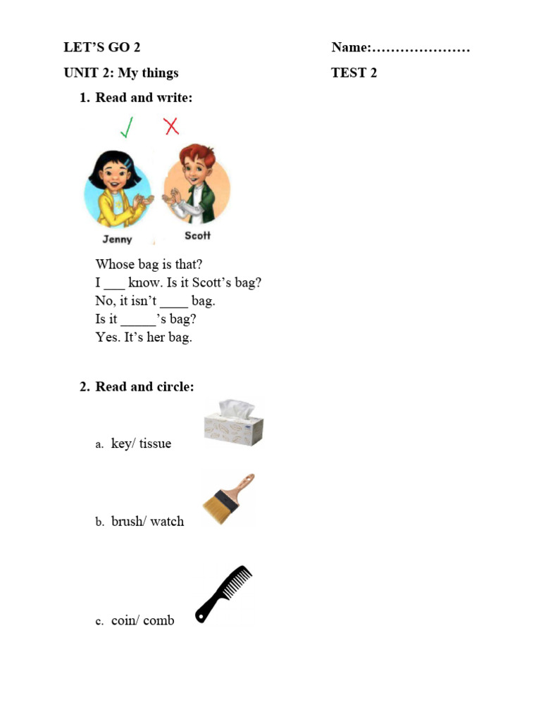 Test 2 Let'go 2 | PDF