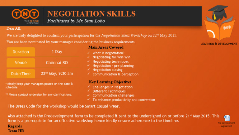 Training Invitation Template | PDF