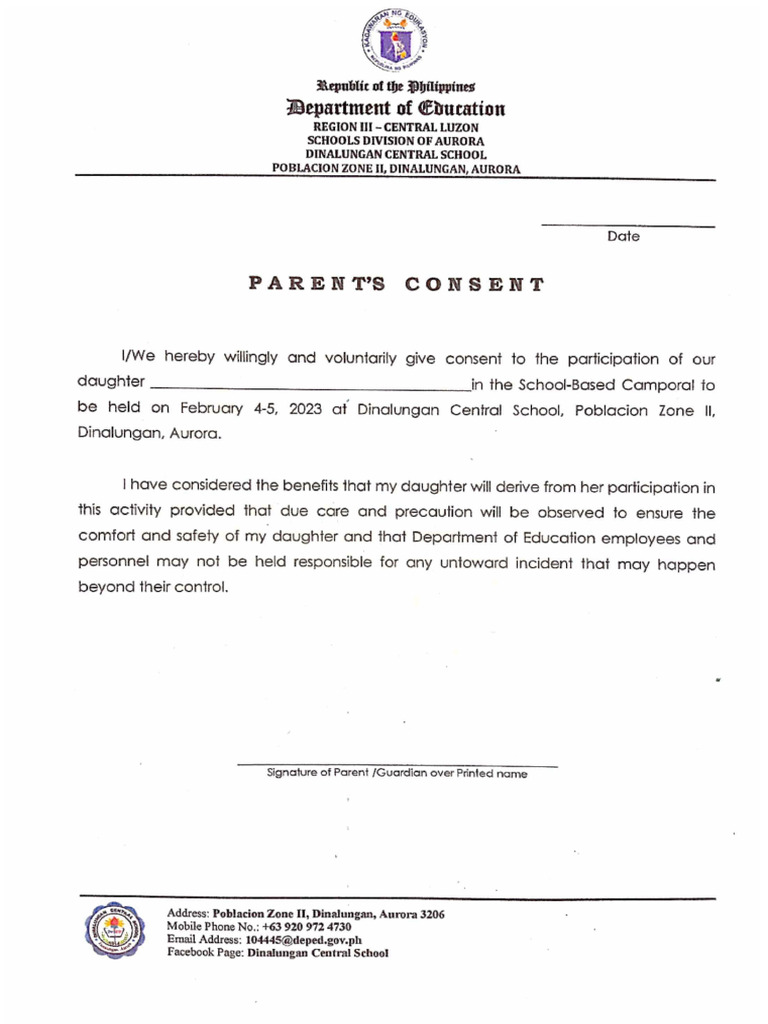 GSP Parents Consent | PDF
