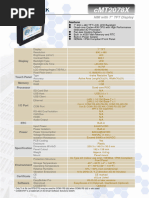 MT8072iP Datasheet ENG | PDF | Liquid Crystal Display | Backlight