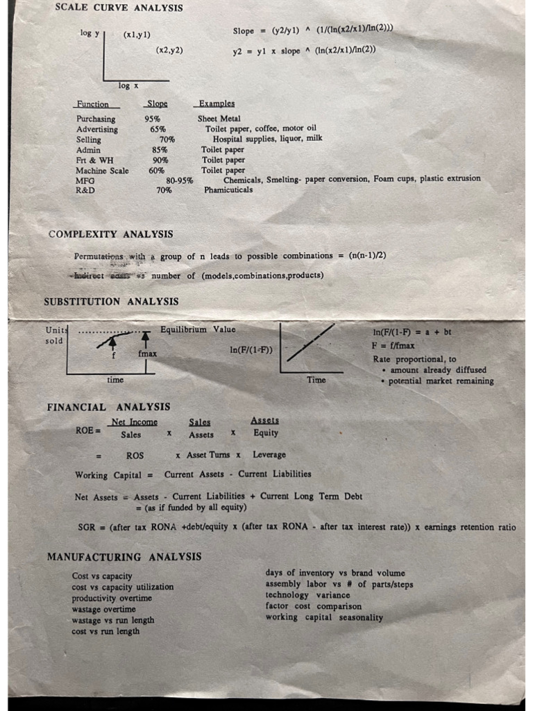 BCG Analytics Cheat Sheet | PDF