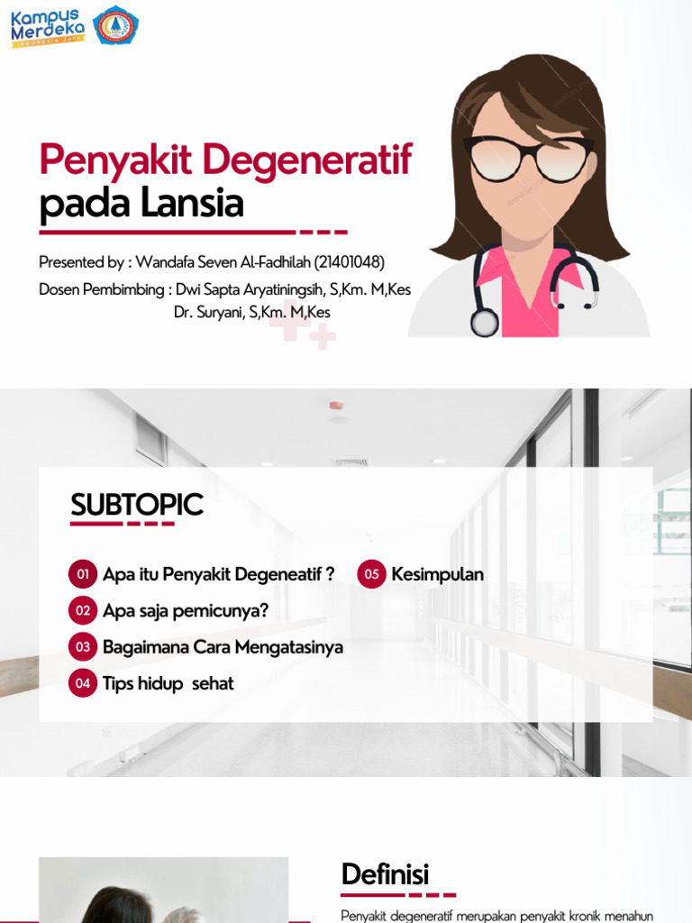 Penyakit Degeneratif Pada Lansia | PDF