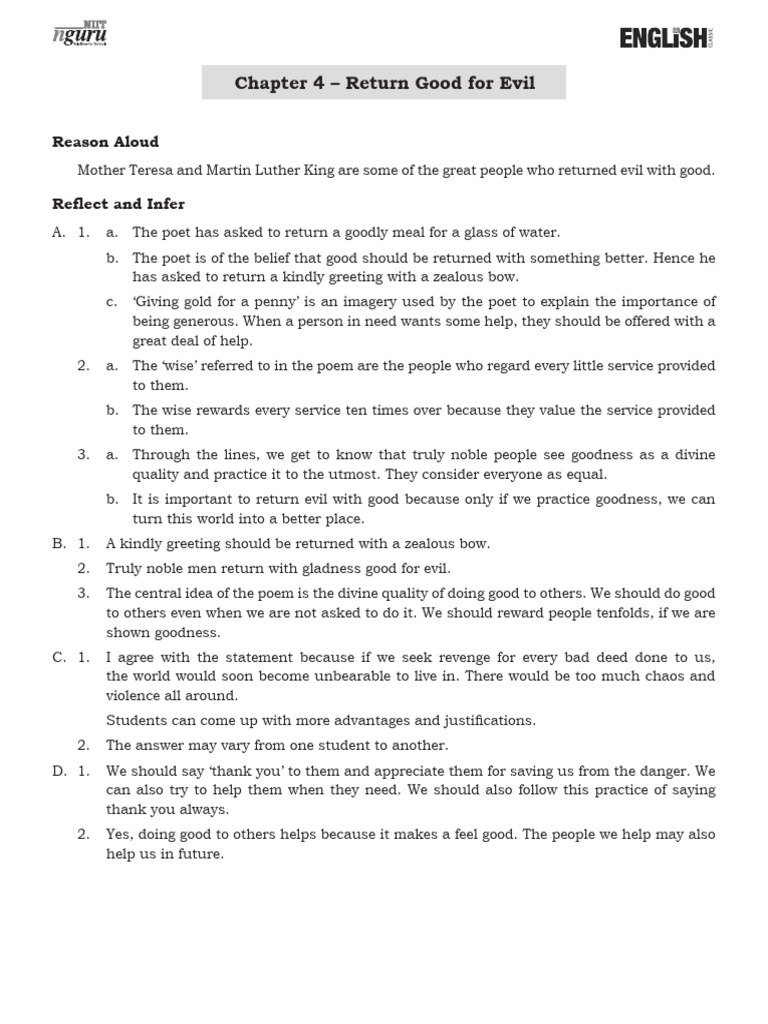 Return Good For Evil | PDF | Evil