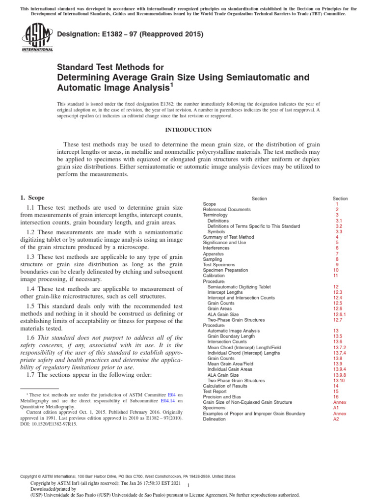 Astm E1382.8699 | PDF | Microscope | Micrograph
