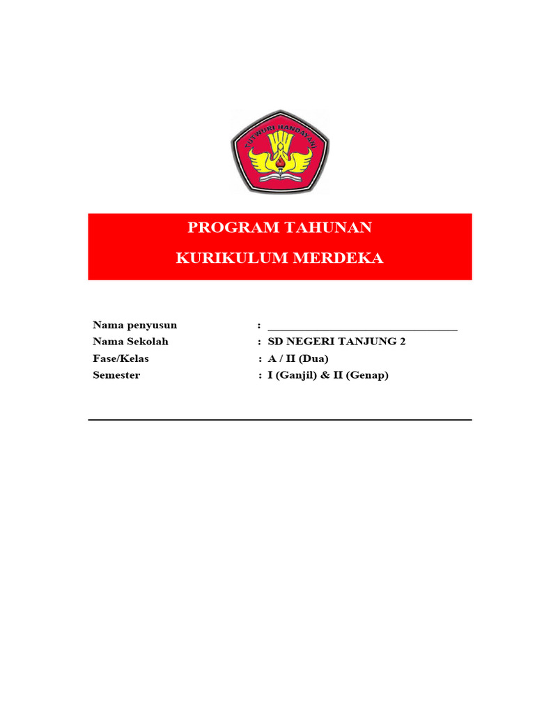 Prota Kelas 2 Kumer 2023-2024 | PDF