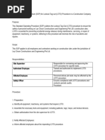 LOTO Log Sheet Template | PDF | Computers