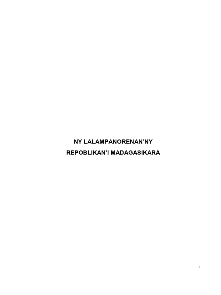 Lalam-Panorenana 2010 | PDF