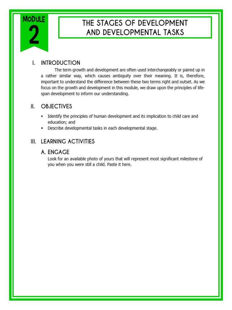 Prof. Ed. 1 - Module 2 | PDF | Developmental Psychology | Adolescence