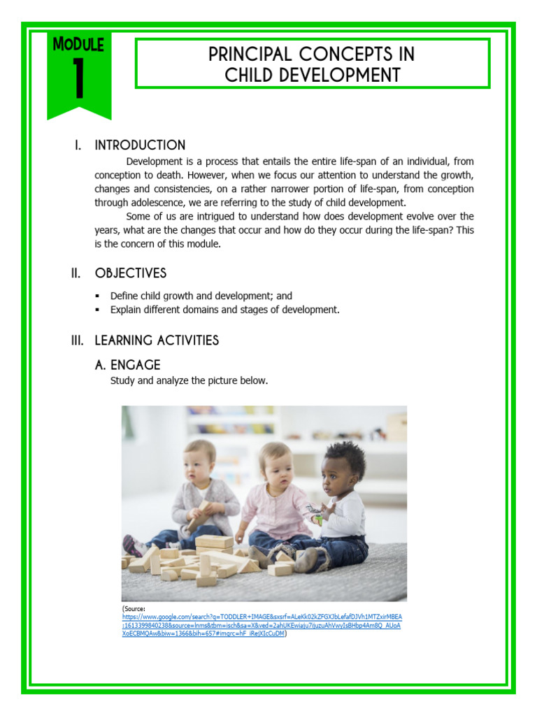 Prof. Ed. 1 - Module 1 | PDF | Child Development | Developmental Psychology