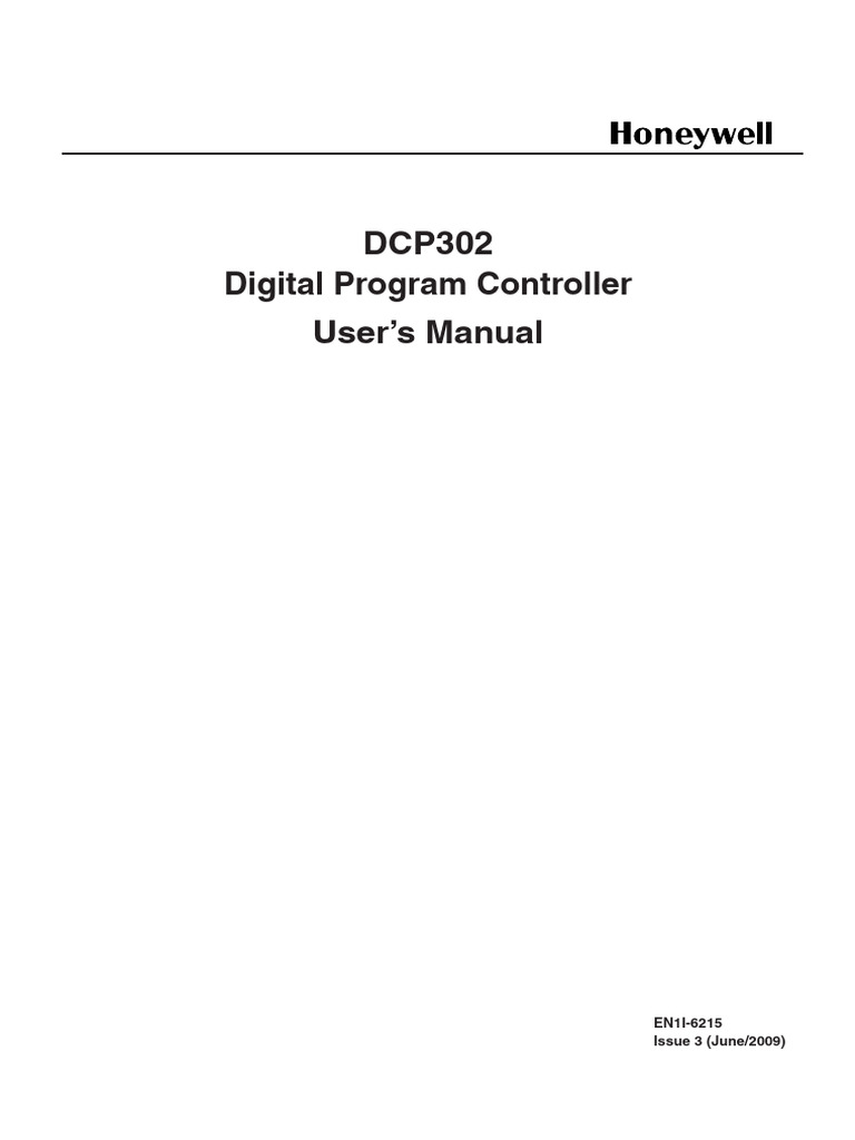 DCP302 Digital Program Controller User's Manual: EN1I-6215 Issue 3 (June/2009) | Download Free ...