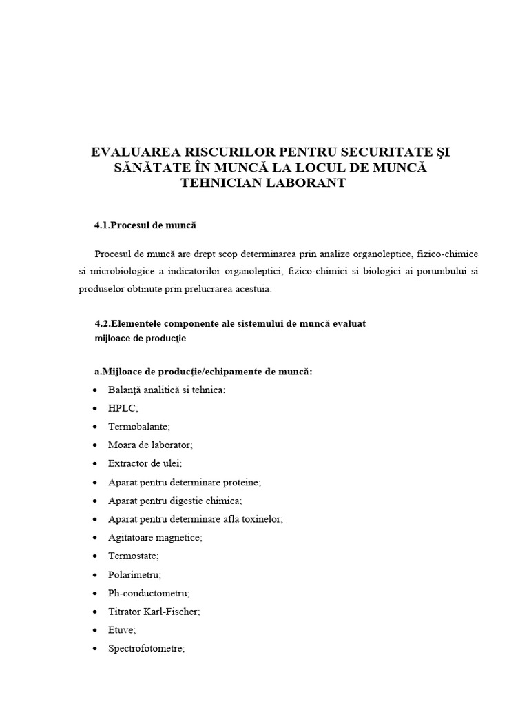 Ipssm Laborant Chimist | PDF