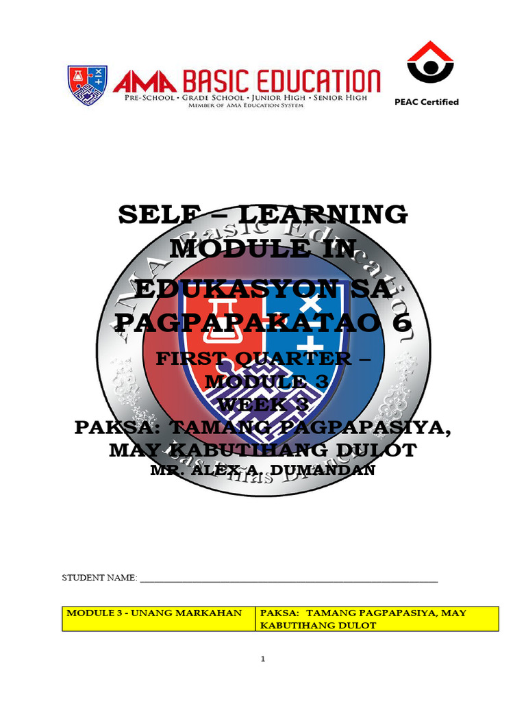 Module3 Esp Q1 | PDF