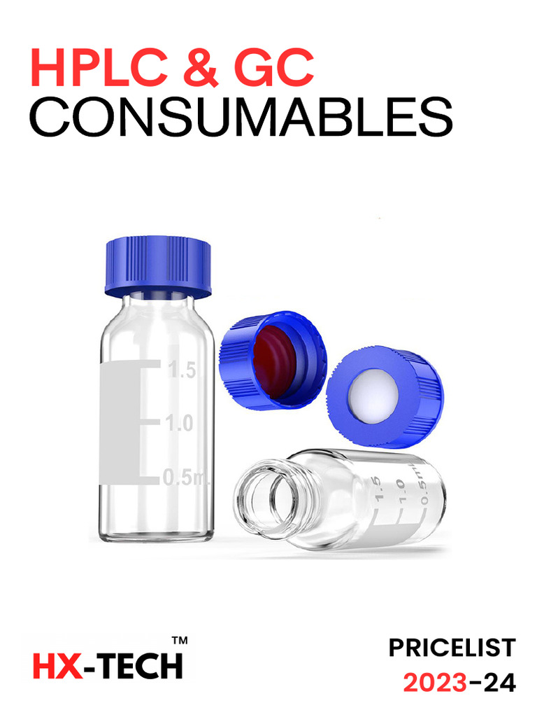 HPLC & GC Consumables Price List 2023-24 | PDF | Building Engineering ...