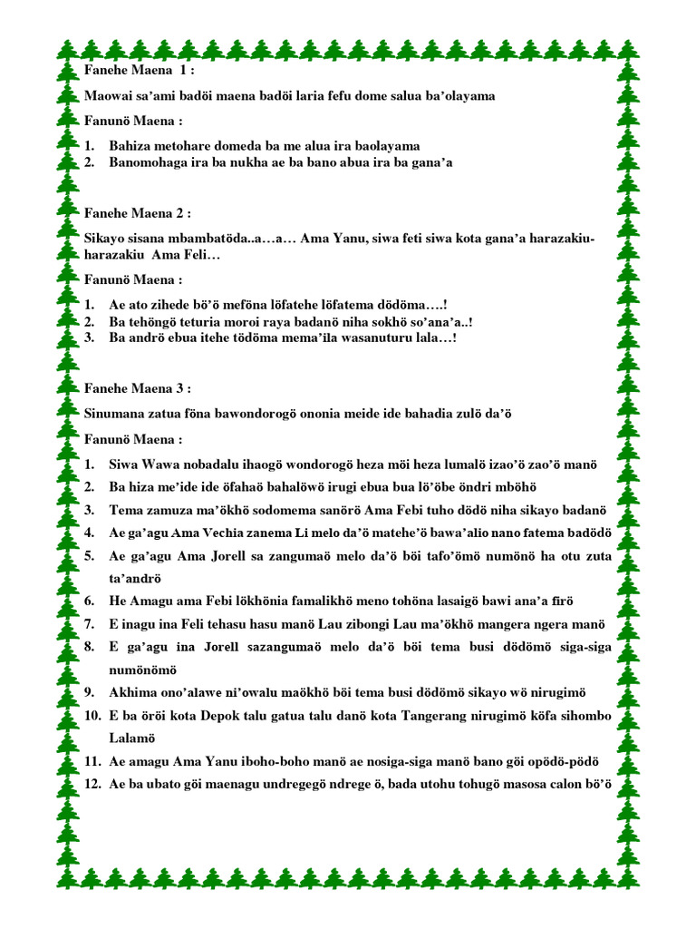 Fanehe Maena: Cultural Insights and Practices | PDF