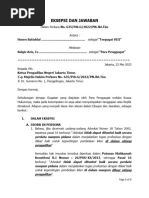 Contoh Gugatan Wanprestasi Sederhana | PDF
