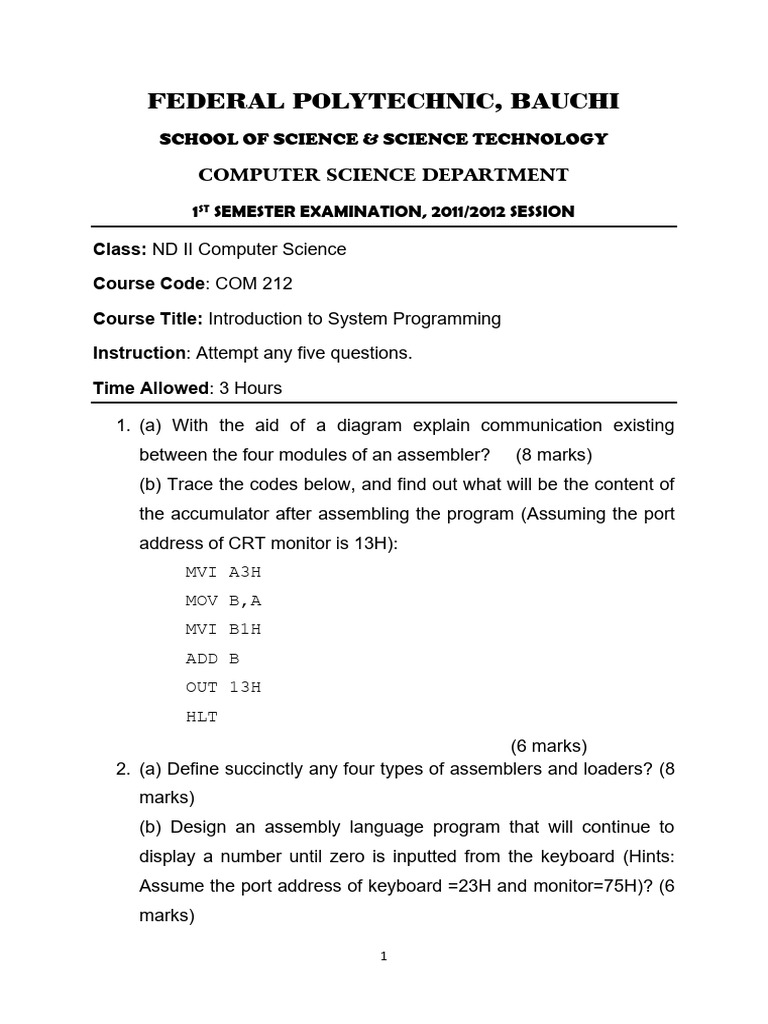 Exams Questions | PDF | Programming | Computer Program Exams Questions | PDF | Programming | Computer Program