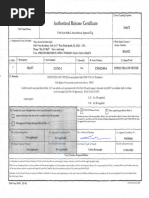 Authorized Release Certificate: Faa Form 8130-3, Airworthiness Approval ...