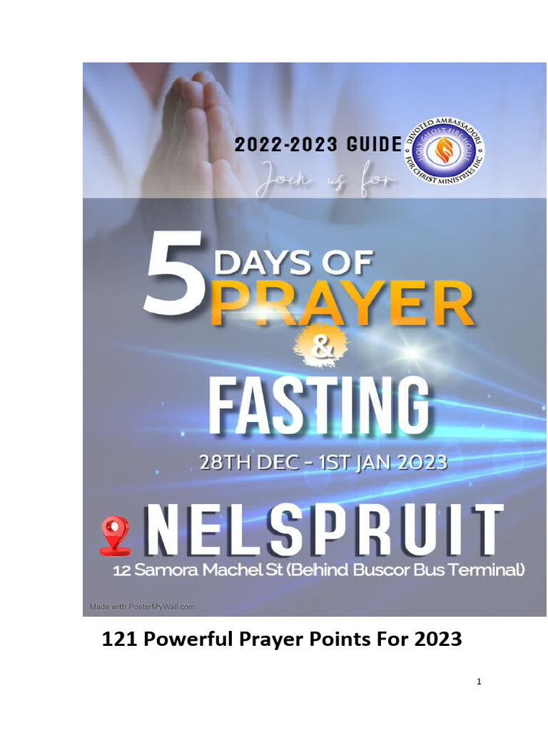 Powerful Prayer Points for 2023 | PDF | Jesus | Prayer