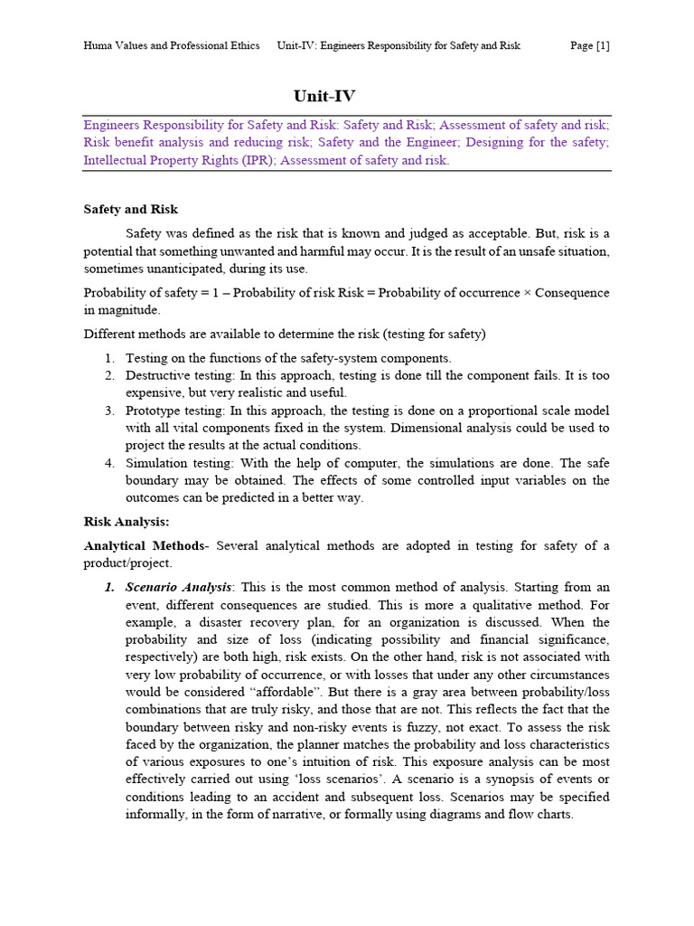 Unit 4 Hvpe | PDF | Intellectual Property | Risk