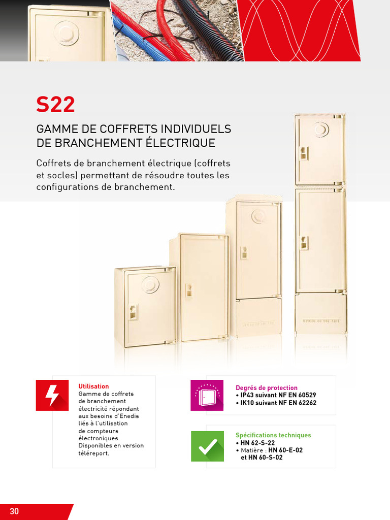 Gamme de Coffrets Individuels de Branchement Électrique | PDF