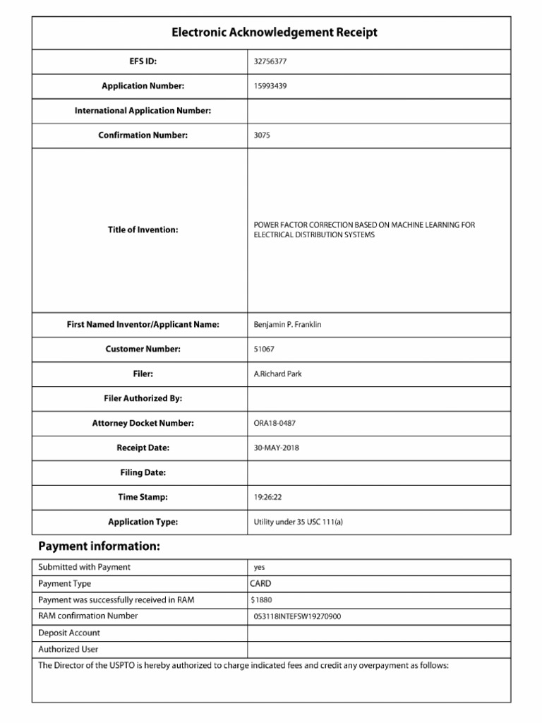 Electronic Filing System (EFS) Acknowledgment Receipt | PDF