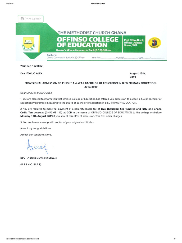 Alex Forkuo Admin Offinso | PDF