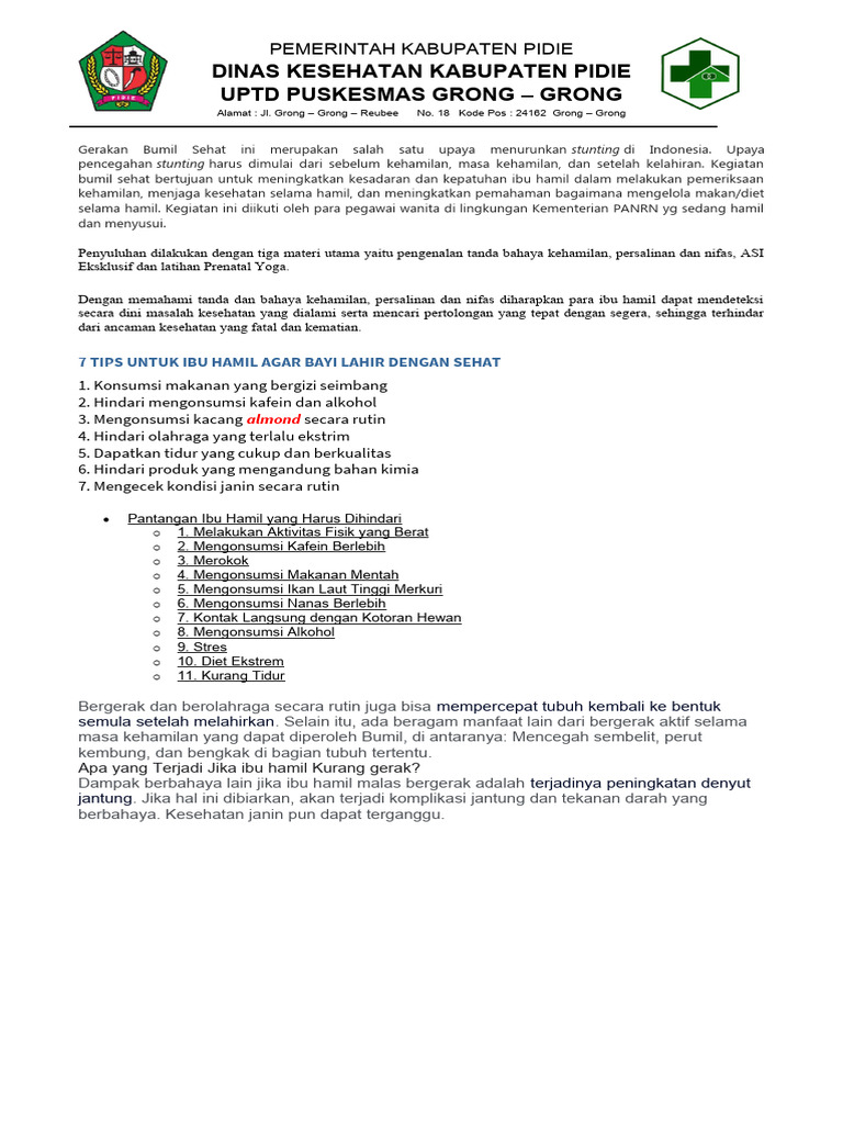 Bumil Sehat | PDF