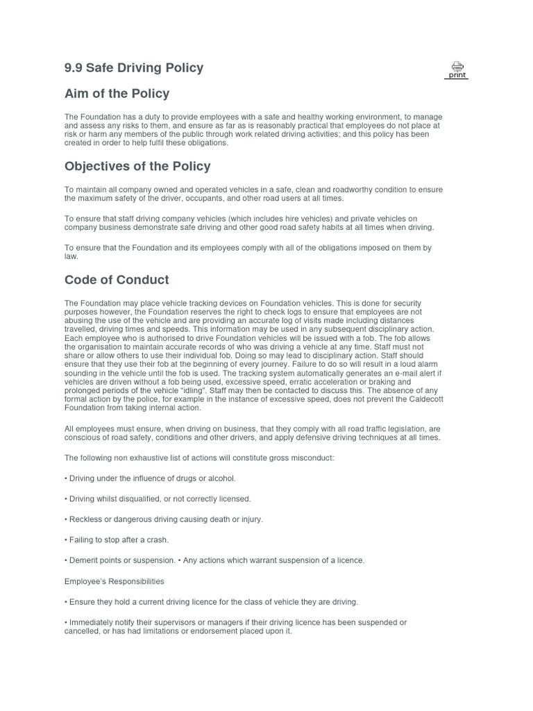 Safe Driving Policy | Download Free PDF | Traffic Collision | Driving Safe Driving Policy | Download Free PDF | Traffic Collision | Driving
