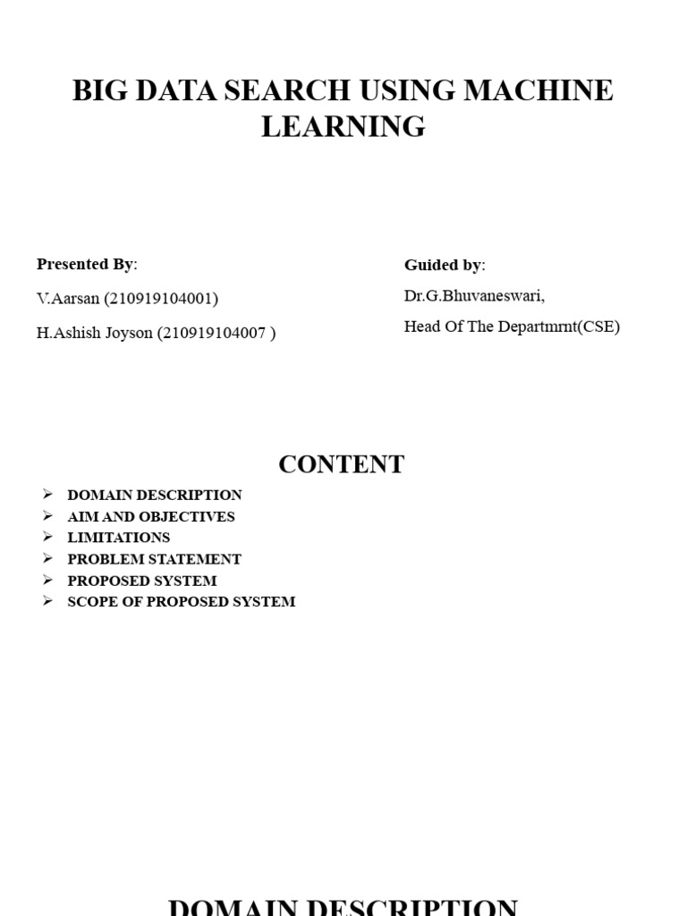 Big Data Searching FIRST Review | PDF | Information Retrieval | Data