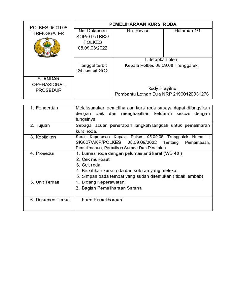 07 Pemeliharaan Kursi Roda... | PDF