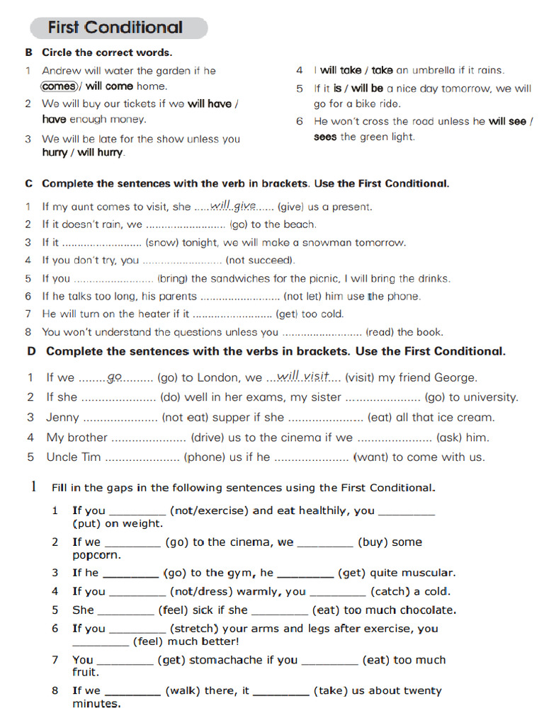 First Conditional | PDF