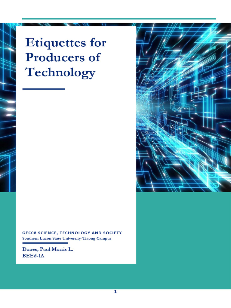 Technology Etiquette | PDF