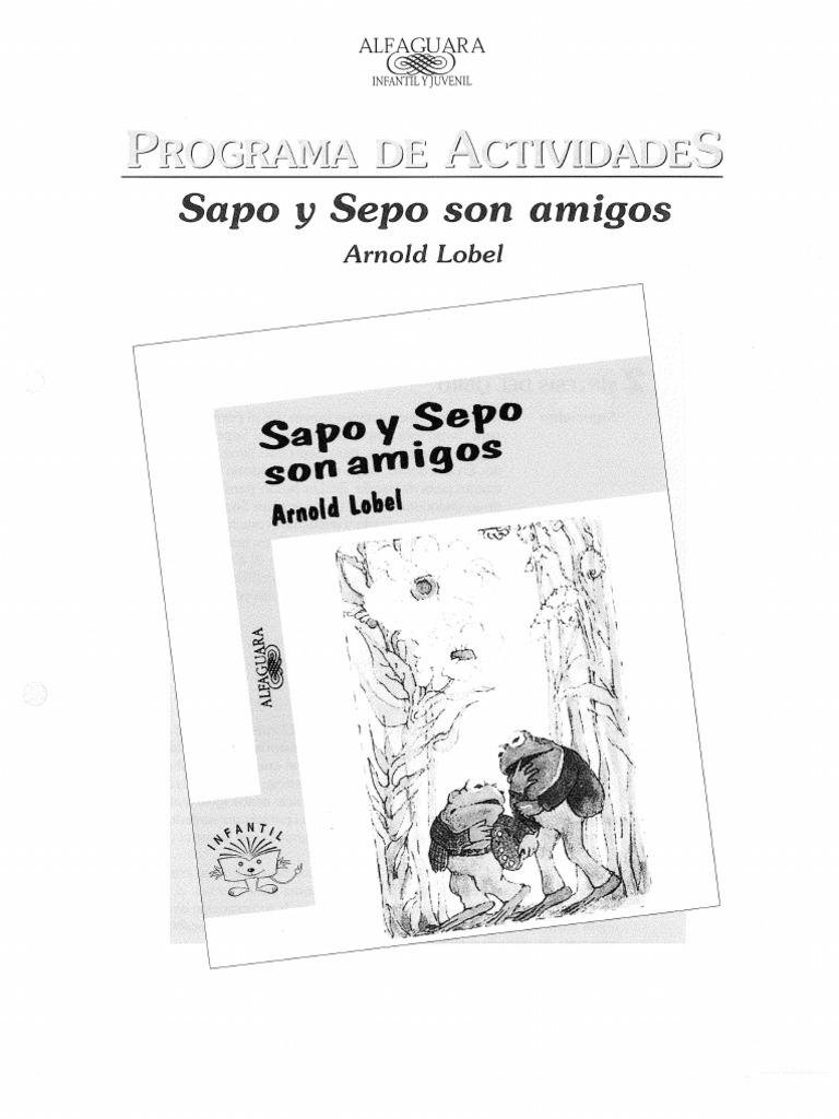 Guia Profesor Sapo y Sepo Son Amigos | PDF