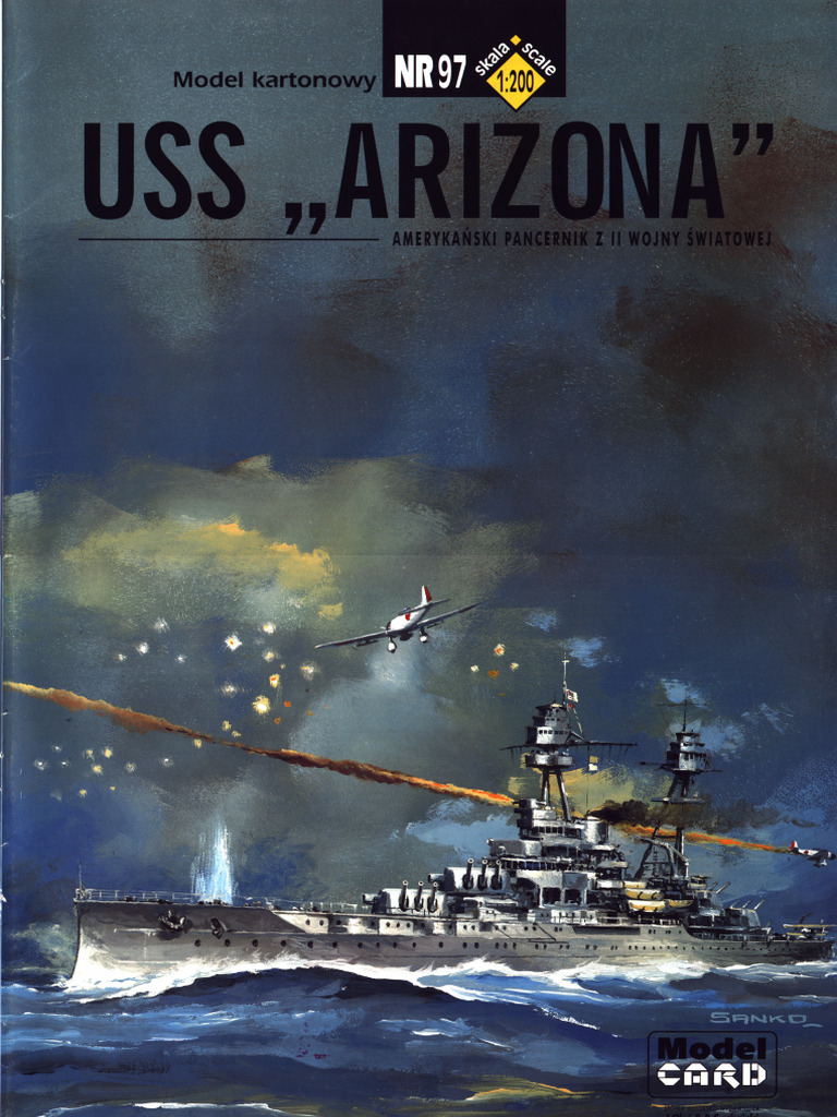 Model Card 097 - Battleship BB 39 USS Arizona | PDF