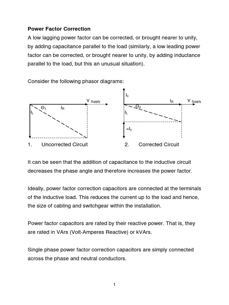 Power Factor Correction Techniques | PDF | Capacitor | Ac Power