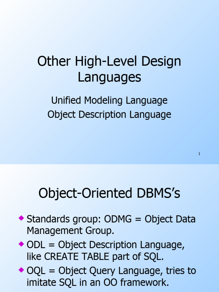 Uml Odl Pdf Class Computer Programming Inheritance Object Oriented Programming 5685