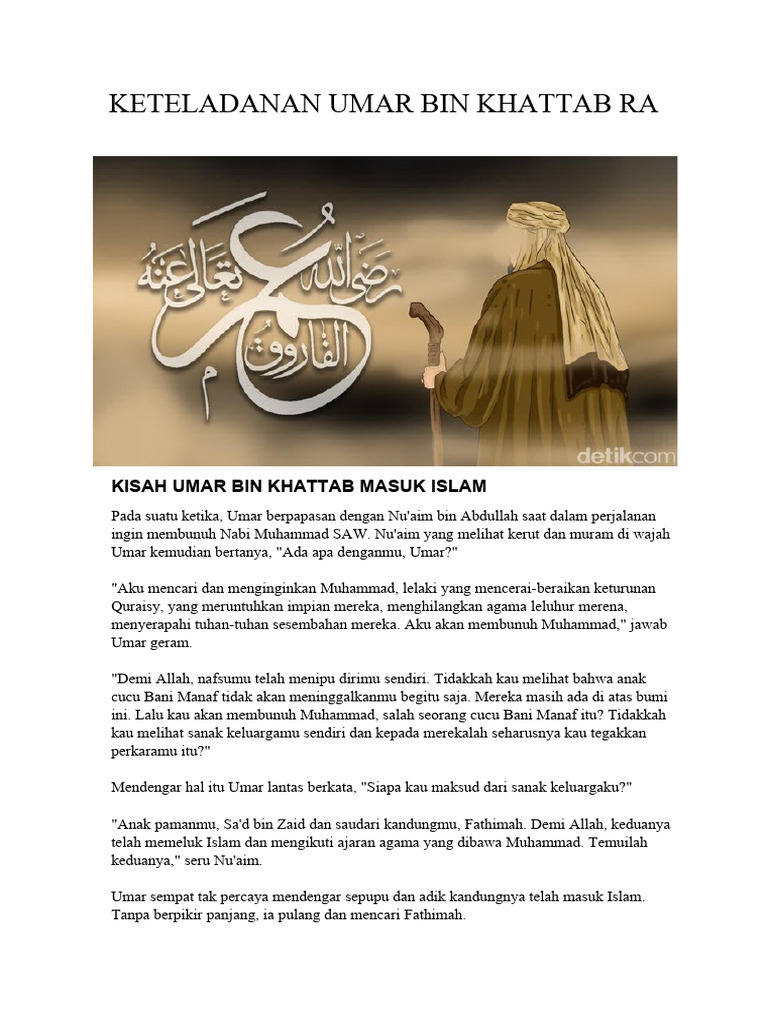 Keteladanan Umar Bin Khattab Ra Pdf
