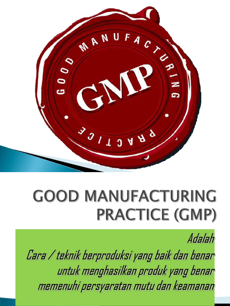 Materi Training GMP | PDF